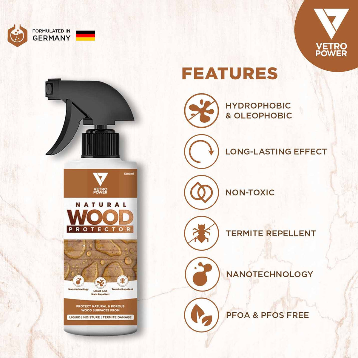 Buy Natural Wood Protector Spray | Eco-Friendly Wood Sealer